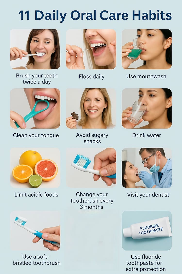 Daily Oral Care: 11 Dentist-Approved Habits